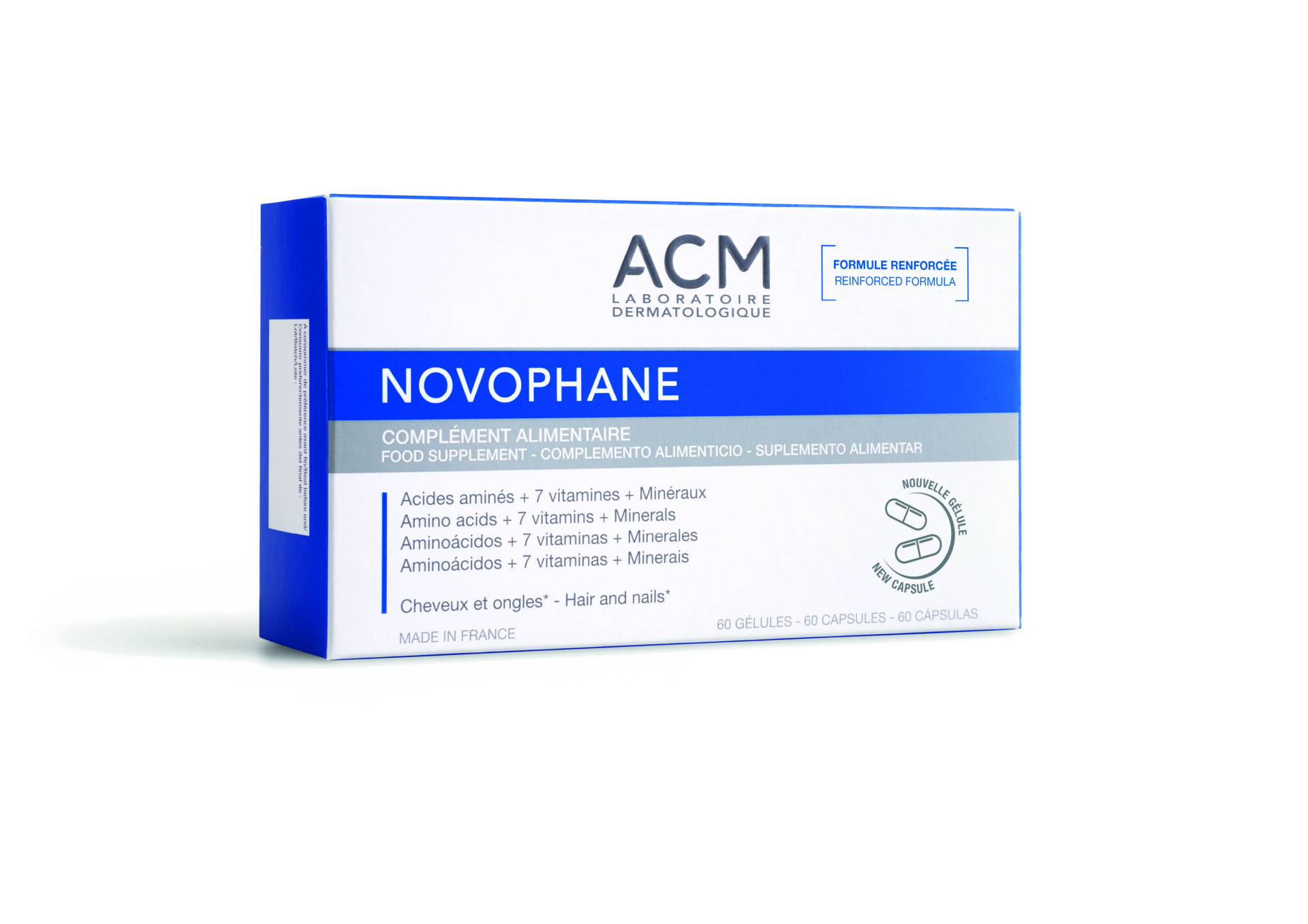 Novophane Pelo Y Uñas Suplemento Alimenticio 60 Capsula - Dermacenter